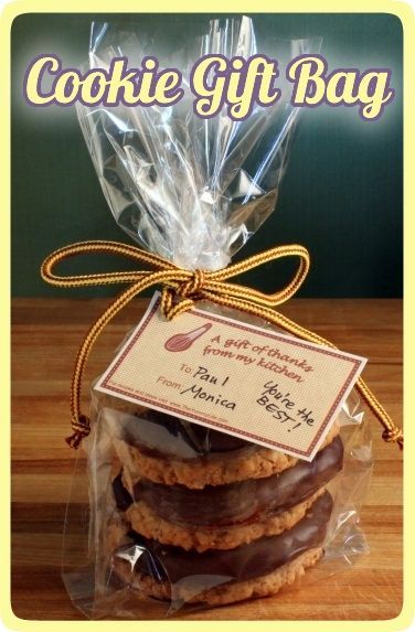 Say "Thanks" With A Cookie Gift Bag